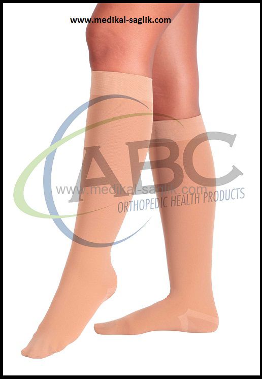 ORTOPEDİ ÜRÜNLERİ :: VARİS ÇORAPLARI :: CASE DİZ ALTI VARİS ÇORABI-TEN ...